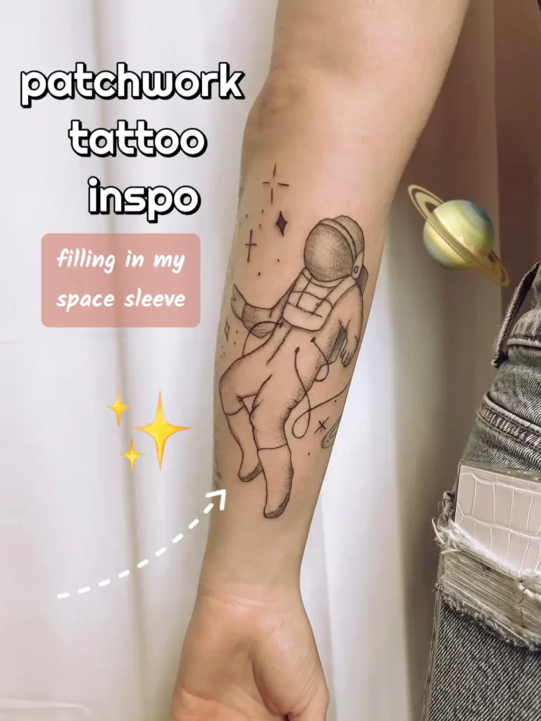 Unlocking Creativity: The Art of Minimalist Patchwork Sleeve Tattoo ...